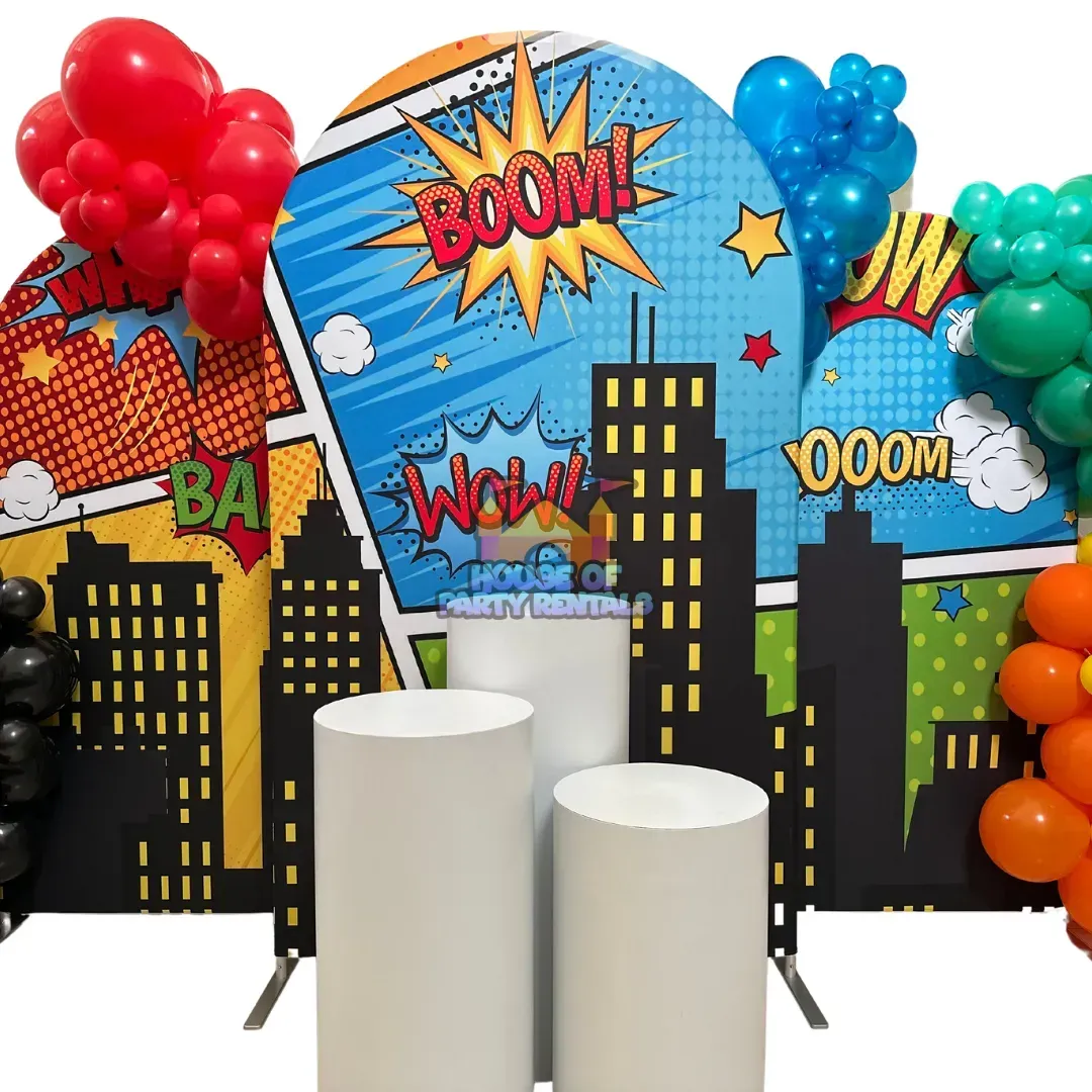 Superhero Comic City Decoration - HouseOfPartyRentals